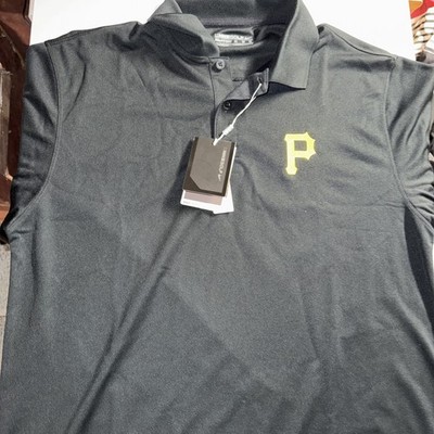 Men’s Nike MLB Pittsburgh Pirates Polo Size Medium Nike Dri-Fit Black ...