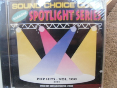 SOUND CHOICE SPOTLIGHT SERIES KARAOKE 8581 POP HITS VOL 100 CD+G SEALED ...