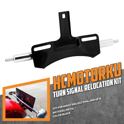 Rear Turn Signal Relocation Mounted Kit Fit For Sportster XL 04-up Dyna ...