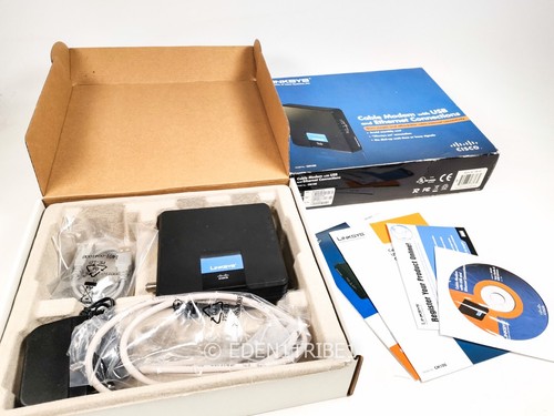 CISCO Linksys CM100 Modem Cable Modem With USB And Ethernet Connections ...