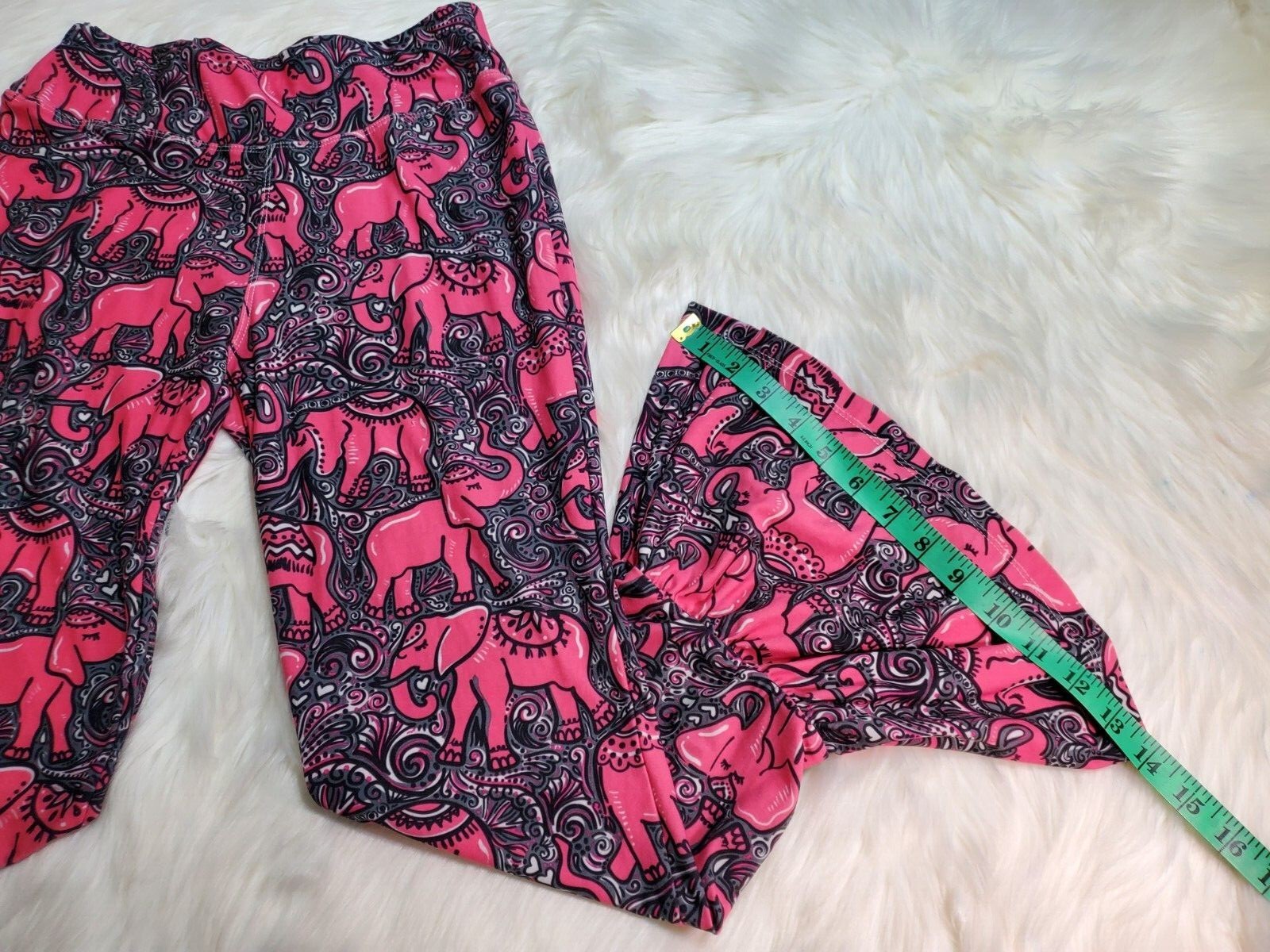 Simply Southern Pink Elephant Flair Leg Pants Size S/… - Gem