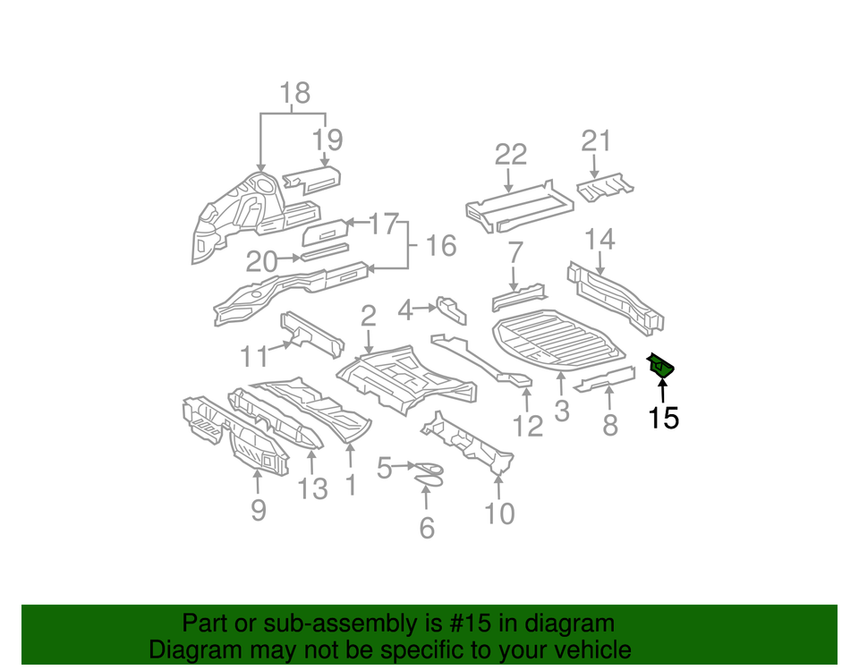 Genuine Mercedes-Benz Rear Cross-Member 211-610-16-14 | eBay