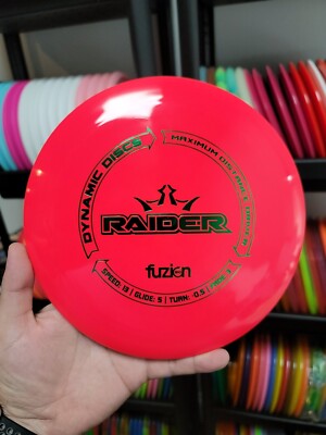 NEW Dynamic Discs BioFuzion Raider Distance Driver Golf Disc Red 176g ...