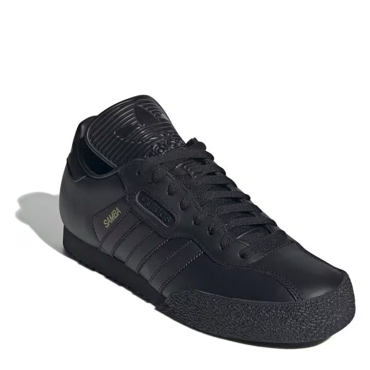 Mens Adidas Super Samba Sizes 7 - 12 Originals Leather All Black BNIB ...