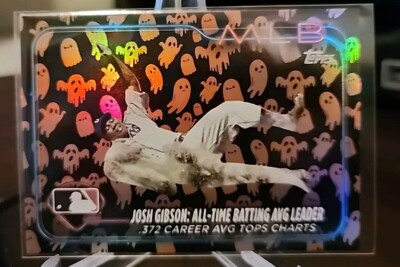 Josh Gibson 2024 Topps Update All Time Batting Leader #US191 Holiday SSP Ghosts | eBay