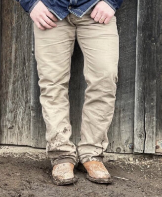 Western Welder Men’s Jeans Quick Draw Khaki Size 36/30 | eBay