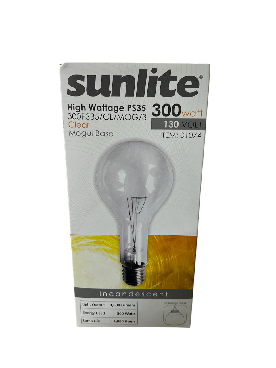 SUNLITE 01074 300PS35/ CL/ MOG/3 300WATT INCANDESCENT PS35 LAMP BULB | eBay