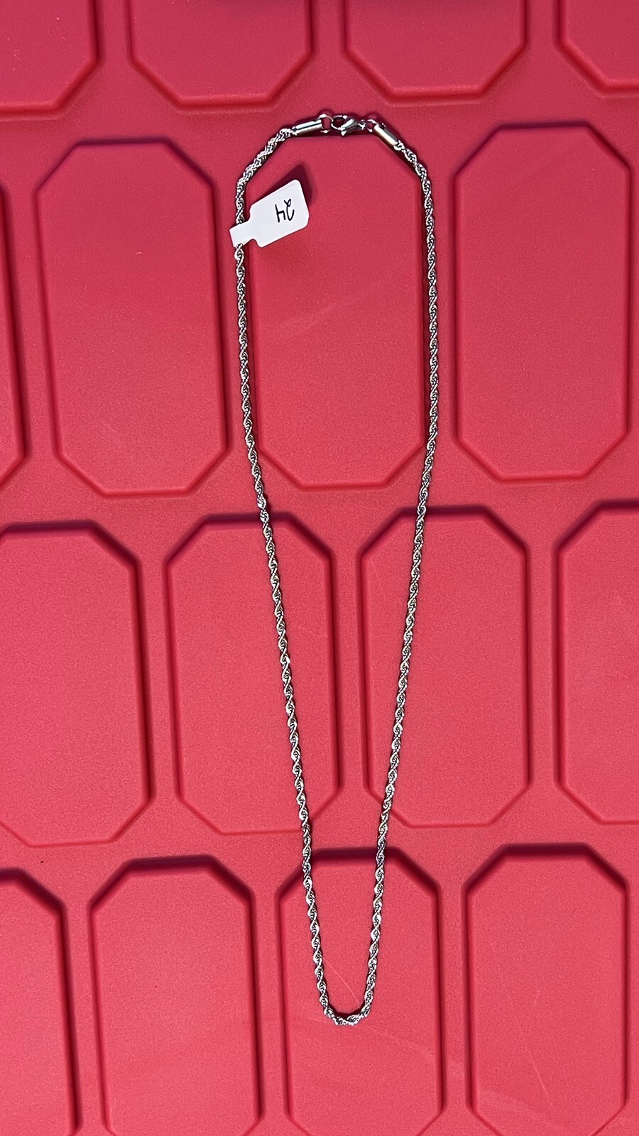 24"MEN's Women’s Stainless Steel 3mm Silver Smooth Rope Chain Necklace ...