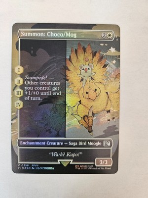 Summon: Choco/Mog (Borderless) FOIL FIN 0358 | eBay