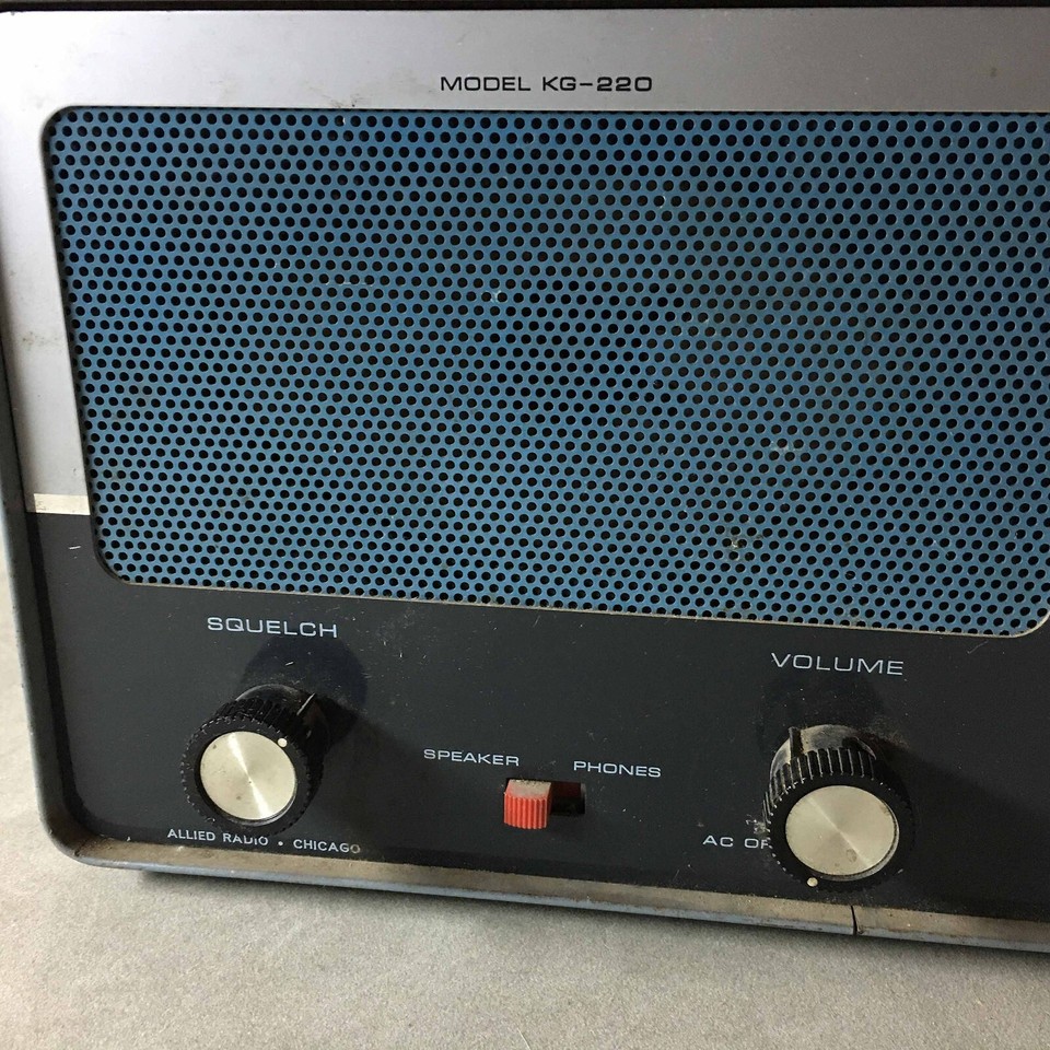 VTG Knight Allied KG-220 FM Monitor Receiver Tube Radio POWERS ON | eBay