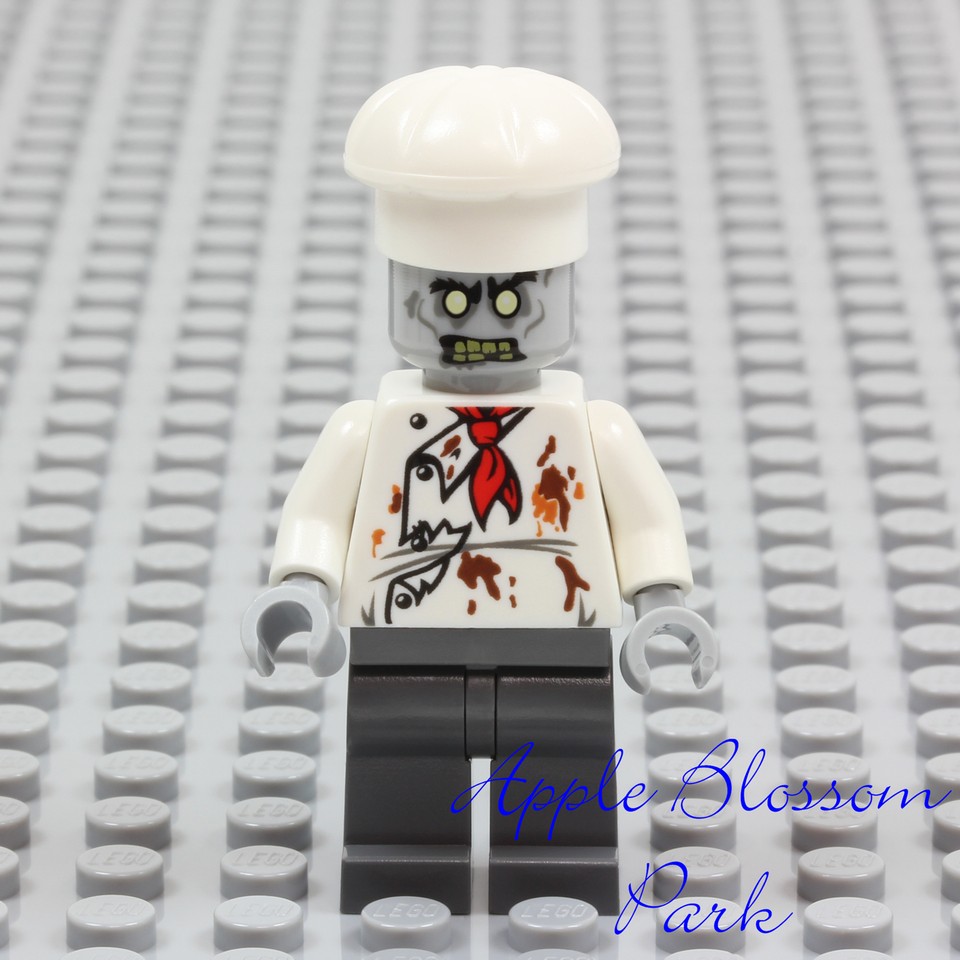 NEW Lego ZOMBIE CHEF MINIFIG - Monster Fighters Halloween Head ...