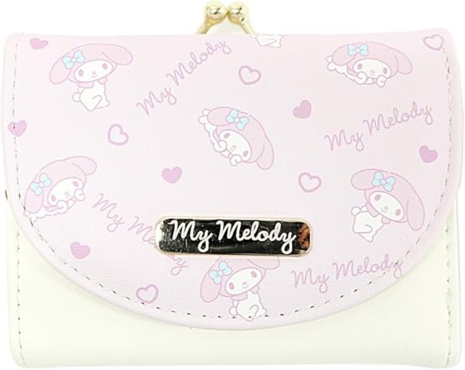 Sanrio Character My Melody Mini Wallet Card & Coin Case Compact Wallet ...