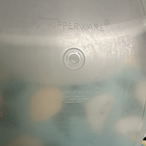 Tupperware 3 Piece Ham Turkey Storage Keeper Lid & Holder 488-1 487-5 ...