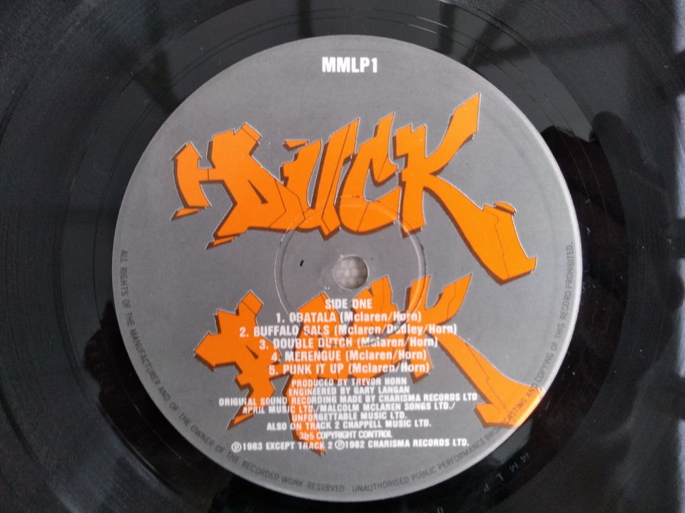 MALCOLM MCCLAREN DUCK ROCK 1983 UK VINYL LP WITH INSERT EXCELLENT ...