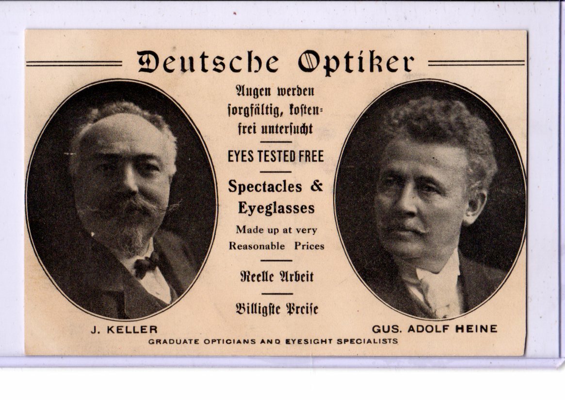 Advertising Postcard - St Louis Optician & Jewelry Keller & Heine ...