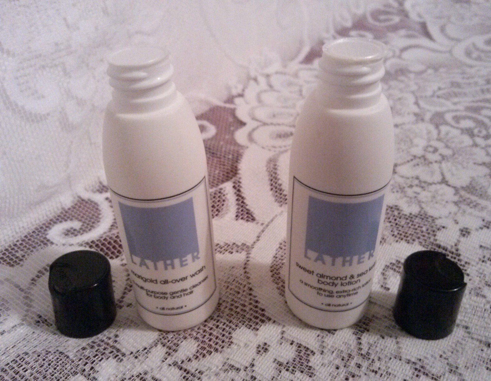 LATHER Sweet Almond & Sea Kelp Body Lotion and Marigold All-Over Body ...