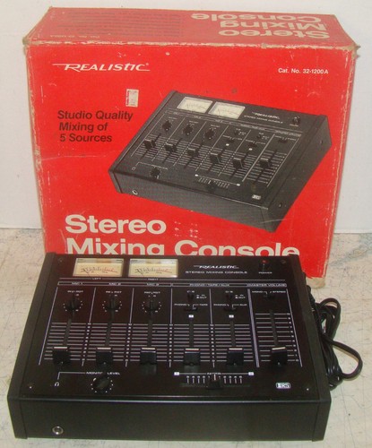 Vintage Realistic Stereo Mixing Console 32-1200A | eBay