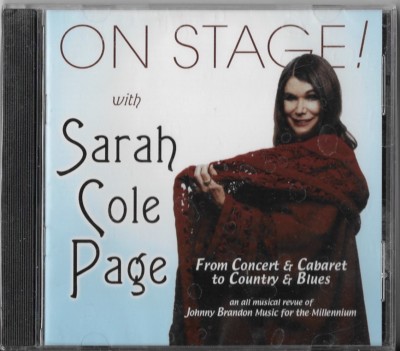 ON STAGE! with SARAH COLE PAGE (CD) Brand New Sealed! | eBay