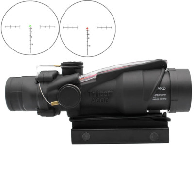 💫4x32 Trijicon Acog Clone Illuminated Red Chevron Scope Killflash ...