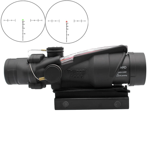 4x32 Trijicon Acog Clone Illuminated RED/GREEN Chevron Scope Killflash ...