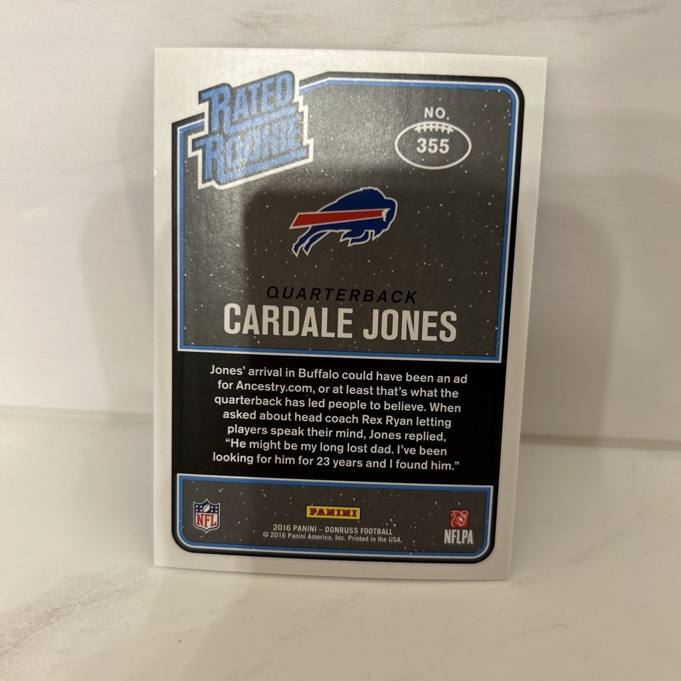 2016 Donruss - Rated Rookies Press Proof Blue #355 Cardale Jones (RC ...