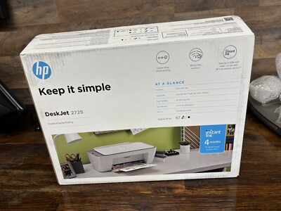 HP DeskJet 2725 Wireless All-in-One Color Inkjet Printer NEW OPEN BOX ...