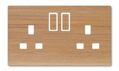 CEDAR UK PLUG SOCKET STICKERS KIDS BEDROOM LIVING ROOM DECOR NURSERY ...