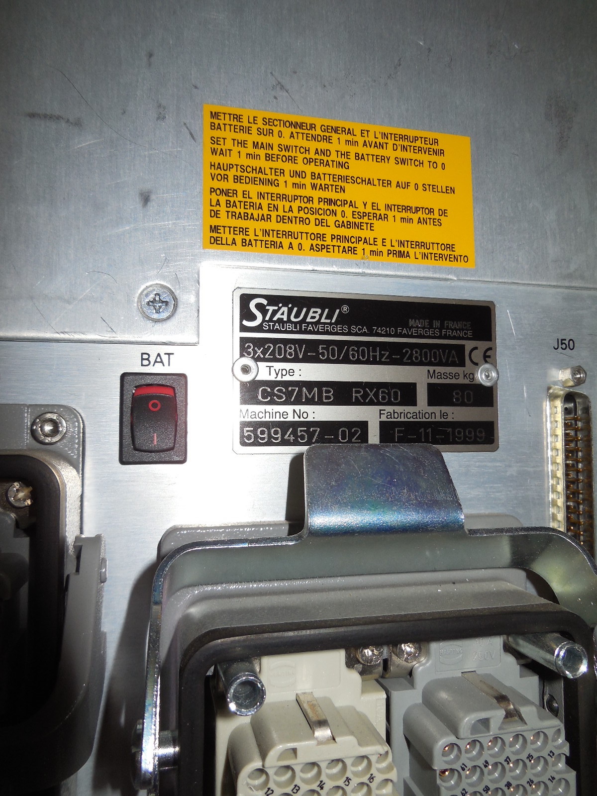 Staubli Automation CS7MB RX60 Robot Controller with 14 day warranty | eBay