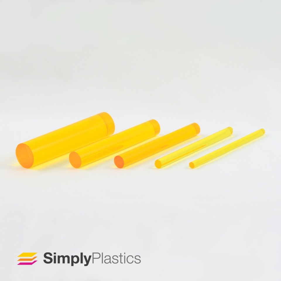 Coloured Tinted Extruded Acrylic Plastic Perspex Rod / Various ...