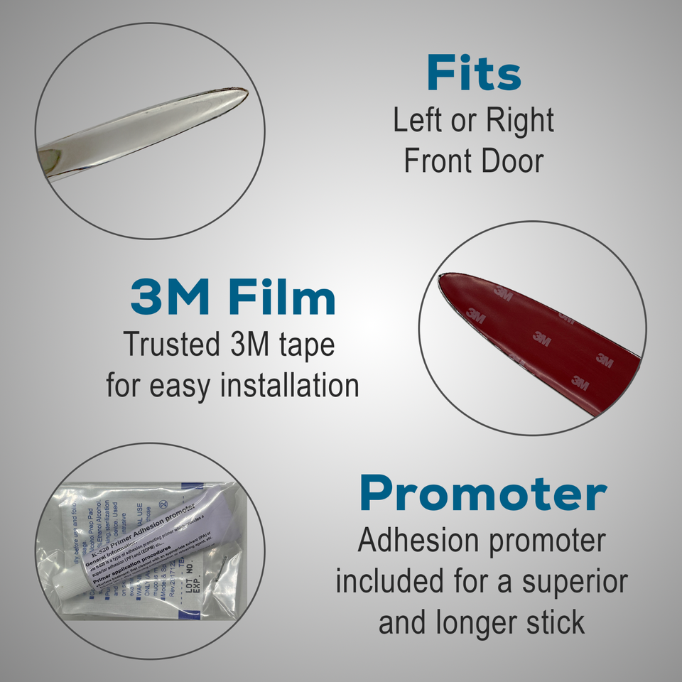 Left or Right Front Door Molding For 1999-2007 GMC Sierra & Chevrolet ...