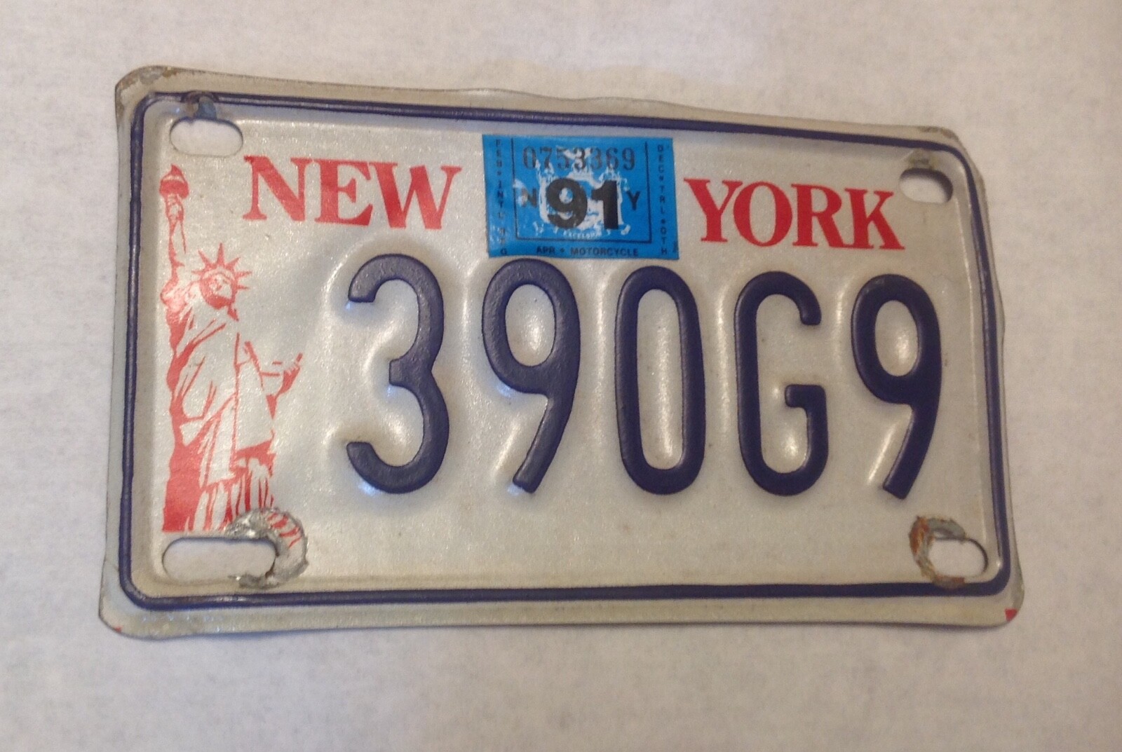 Vintage NEW YORK STATE MOTORCYCLE LICENSE PLATE LOT OF 5 | eBay