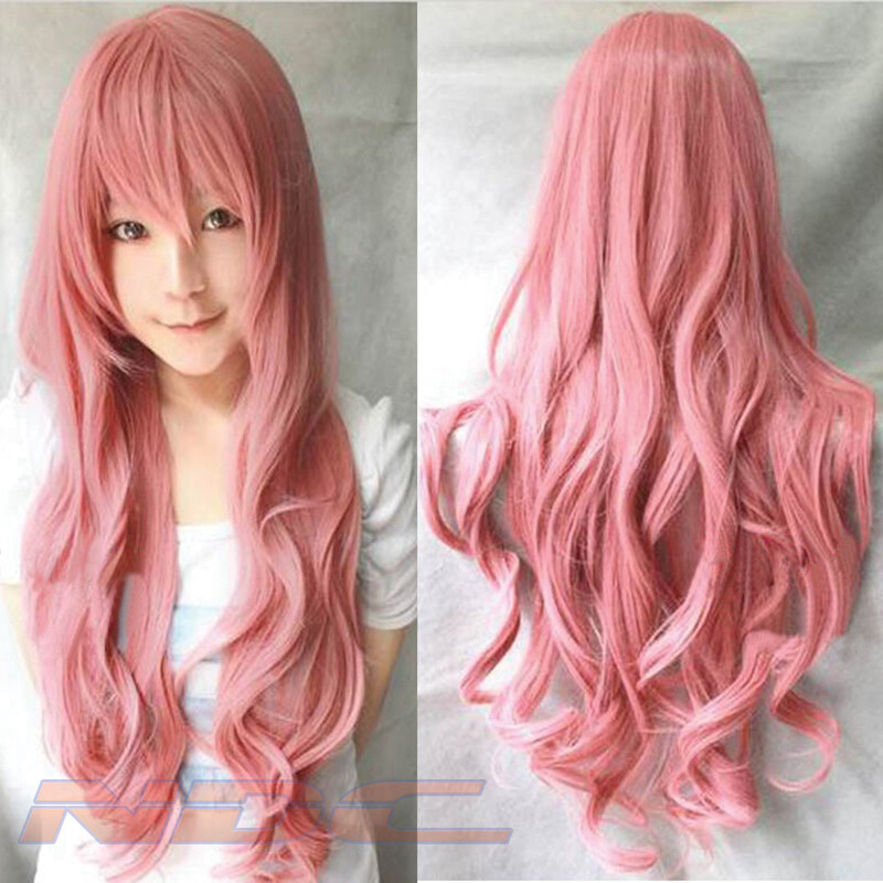 Womens/Ladies 80cm Long CURLY WAVY Cosplay/Costume/Anime/Party Full ...
