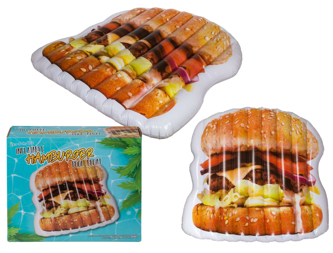Giant Cheeseburger Pool Float This Inflatable Cheeseburger Pool Was