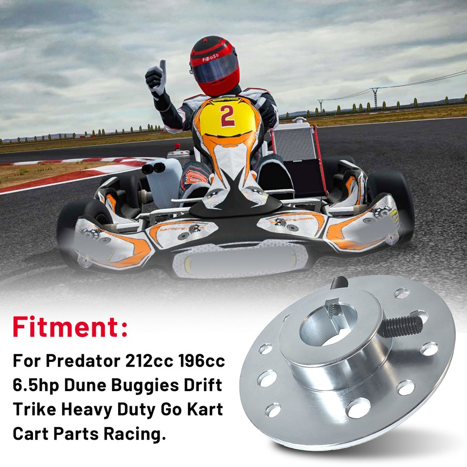 Go Kart Axle Hub 1"Bore 1/4"Keyway Sprocket Hub Steel for Predator ...