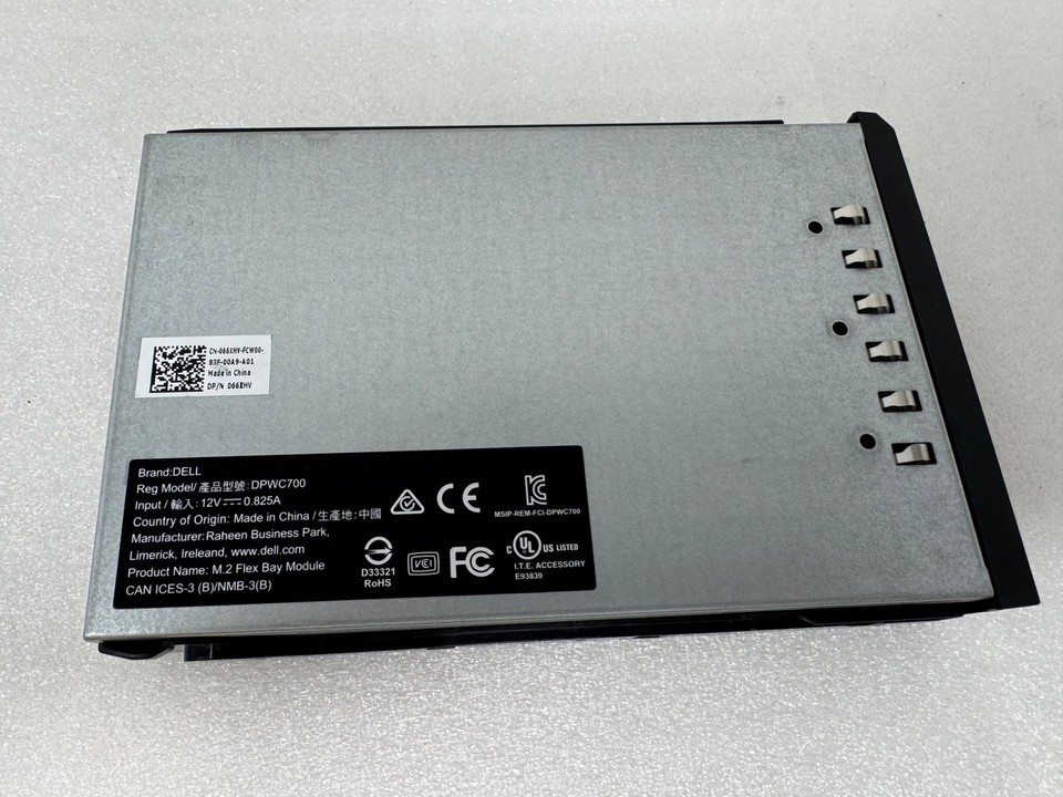 Dell T5820 T7820 T7920 M.2 to SAS FlexBay Module 66XHV DPWC700 No Tray ...