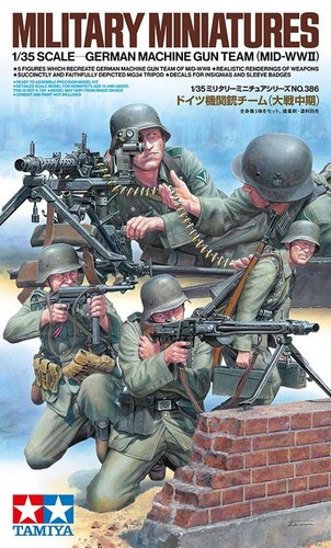 1/35 Tamiya German Machine Gun Team Figure Set Plastic Model Kit | eBay