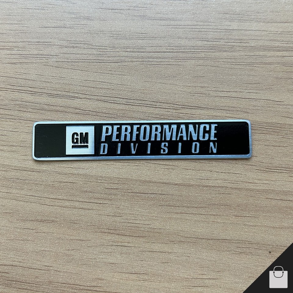 GM Performance Division Car Badge Polished Stainless Steel Sticker ...