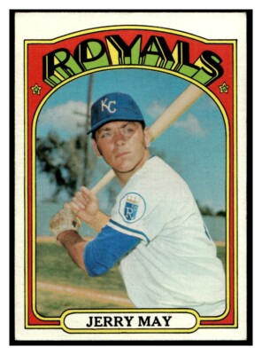 1972 Topps baseball 109 Jerry May Kansas City Royals card | eBay
