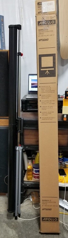 Apollo Tripod Projection Screen 60"x60" #PT6060 | eBay