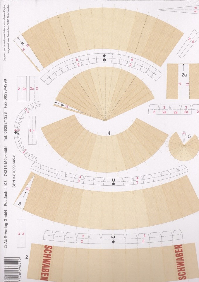 Card Model Kit Airship LZ 10 Schwaben | eBay UK