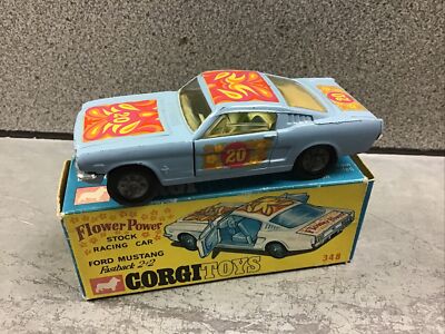 Corgi Toys 348 Flower Power Ford Mustang Fastback 2+2 Original With Box ...