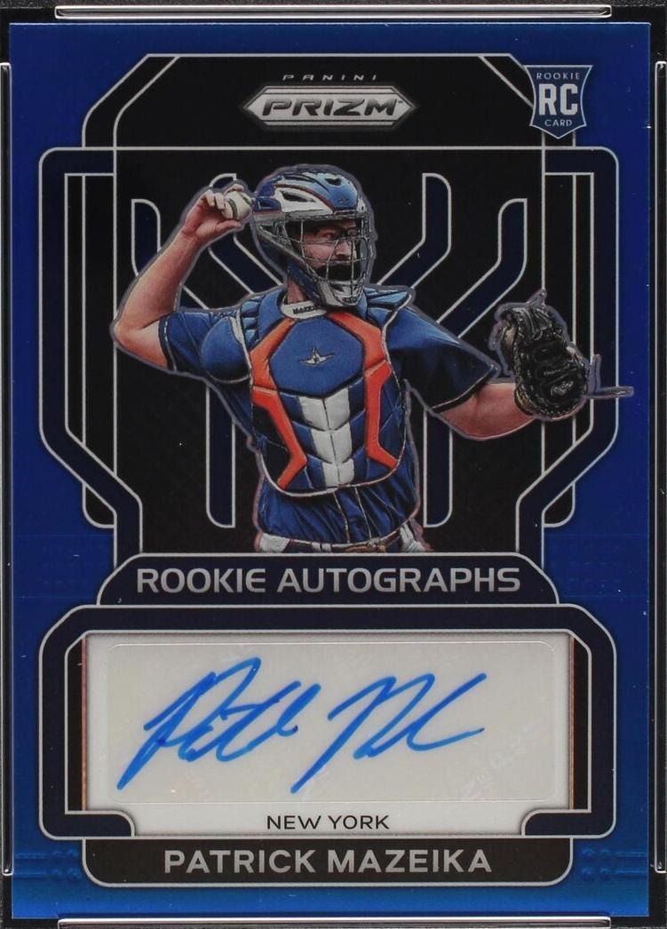 2022 Panini Prizm - Rookie Autographs Patrick Mazeika #RA-PM Blue Prizm ...