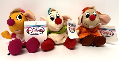 Disney Store "Cinderella" Gus Suzy Jaq Mini Bean Bag Plush Set NEW With ...