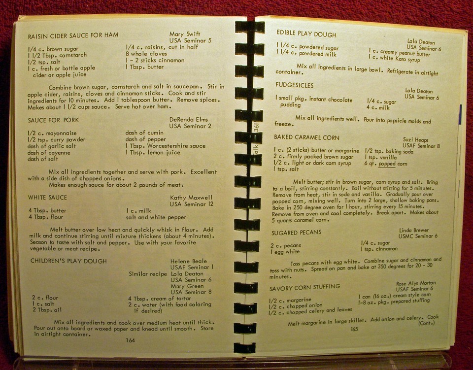 Class 71 Cookbook 1981 Armed Forces College Womans Club | eBay