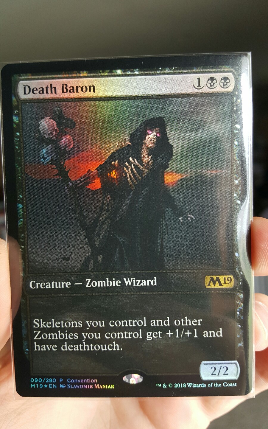 MTG Death Baron M19 Exclusive Convention Foil Promo x1 | eBay