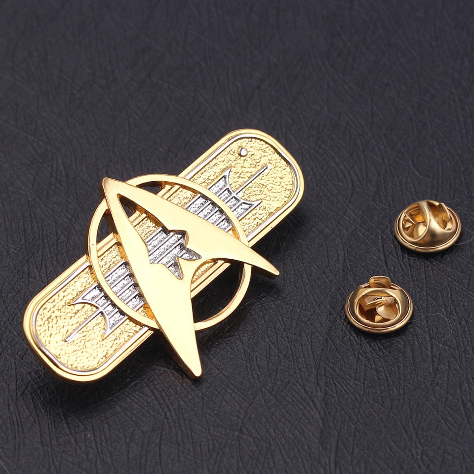 STAR TREK THE ORIGINAL MOVIE FEDERATION INSIGNIA CHEST COMMUNICATOR PIN ...