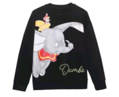 ZARA X DISNEY DUMBO SWEATSHIRT TOP Ladies SML MED Timothy Q. Mouse ...