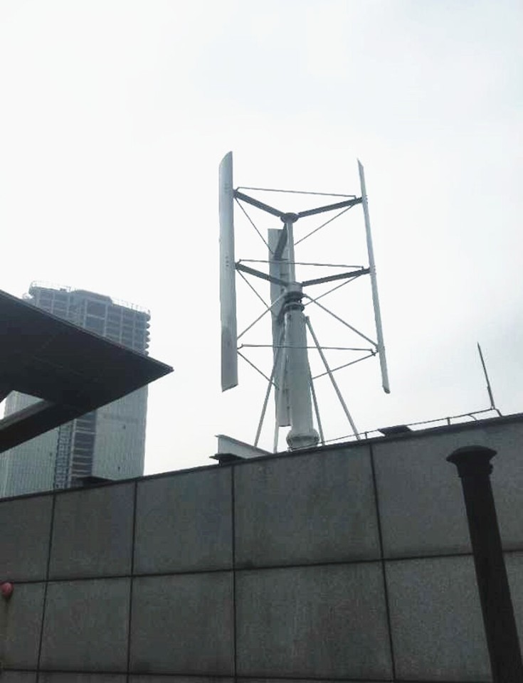 3000W Vertical Axis Wind Turbine Generator VAWT 48V 220V 3Phase Wind ...