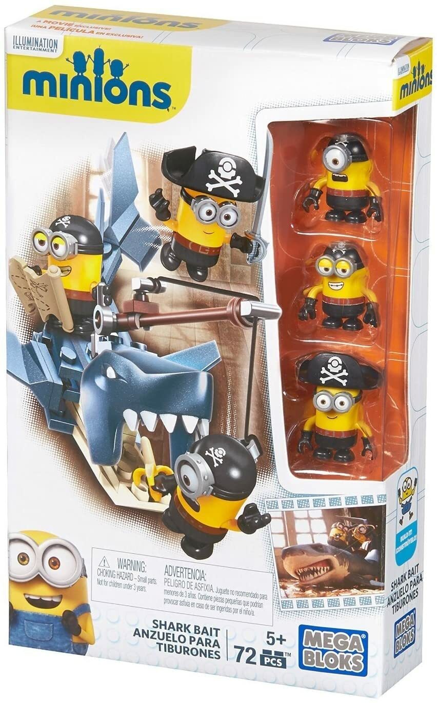Minions Mega Bloks Shark Bait 72 Pcs Despicable Me CNF54 2015 for sale ...