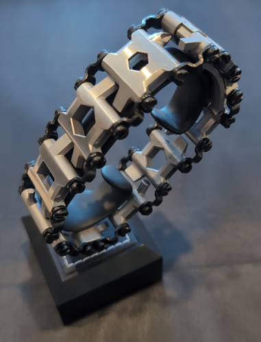 CUSTOM AUTHENTIC LEATHERMAN TREAD MULTI TOOL BRACELET STAINLESS/BLACK ...